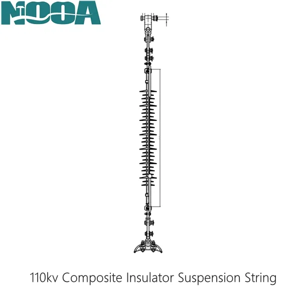 110kv Composite Insulator Suspension String Fitting,Nooa Electric